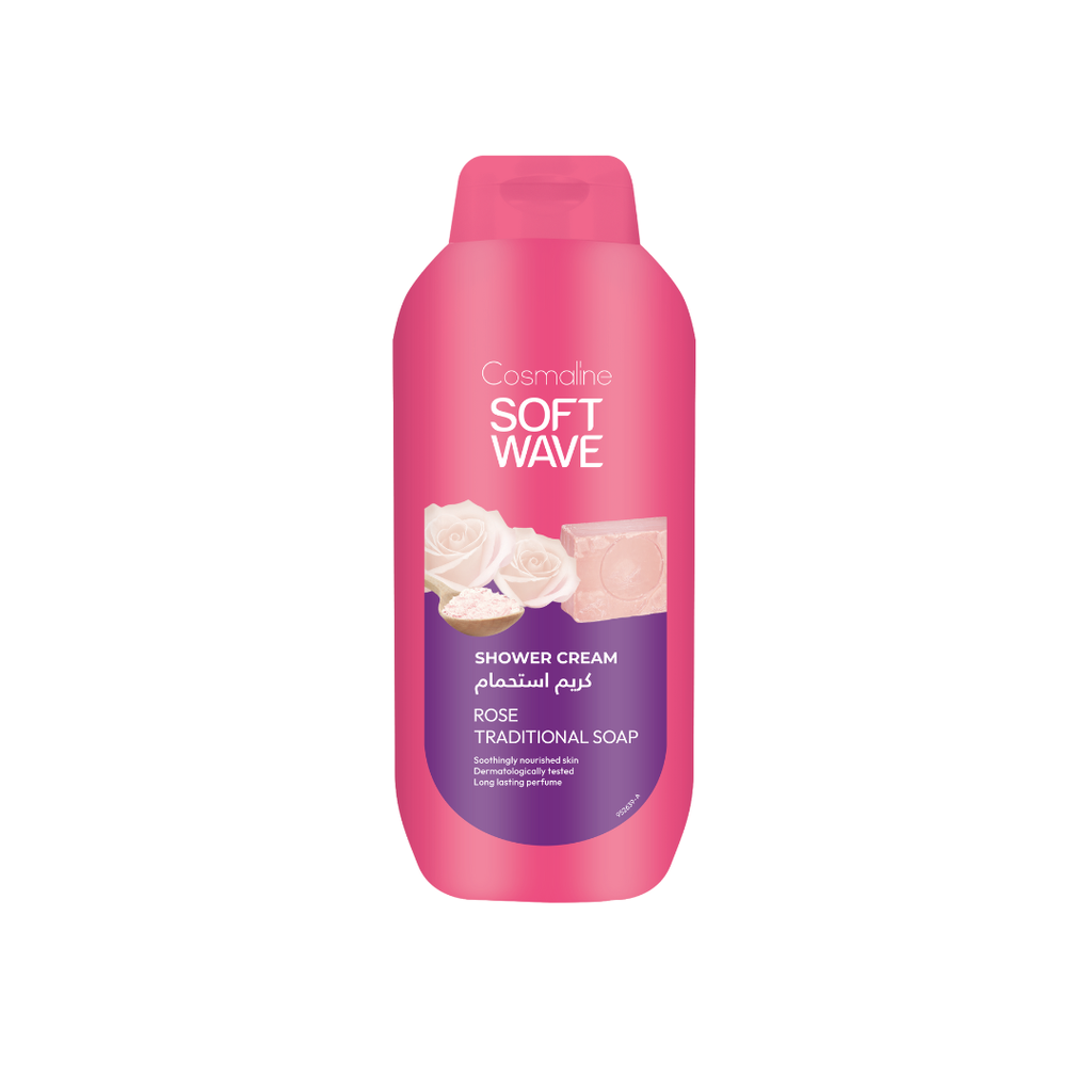 Soft Wave Rose Traditional Soap Shower Cream 650ML | Cosmaline